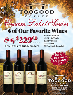 Toogood Estate Winery - Products - Cream Label Series