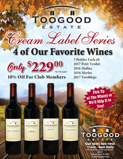 Toogood Estate Winery - Products - Cream Label Series